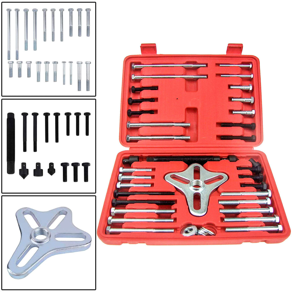 46Pc Harmonic Balancer Gear Puller Steering Wheel Kit with Case ...