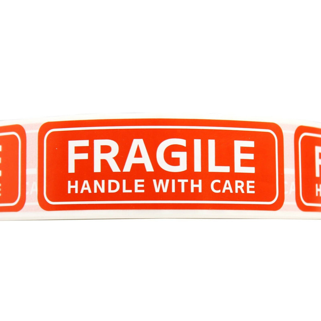 1000 PCS 1"x3" FRAGILE HANDLE WITH CARE Stickers Labels Easy Peel & Ap ...