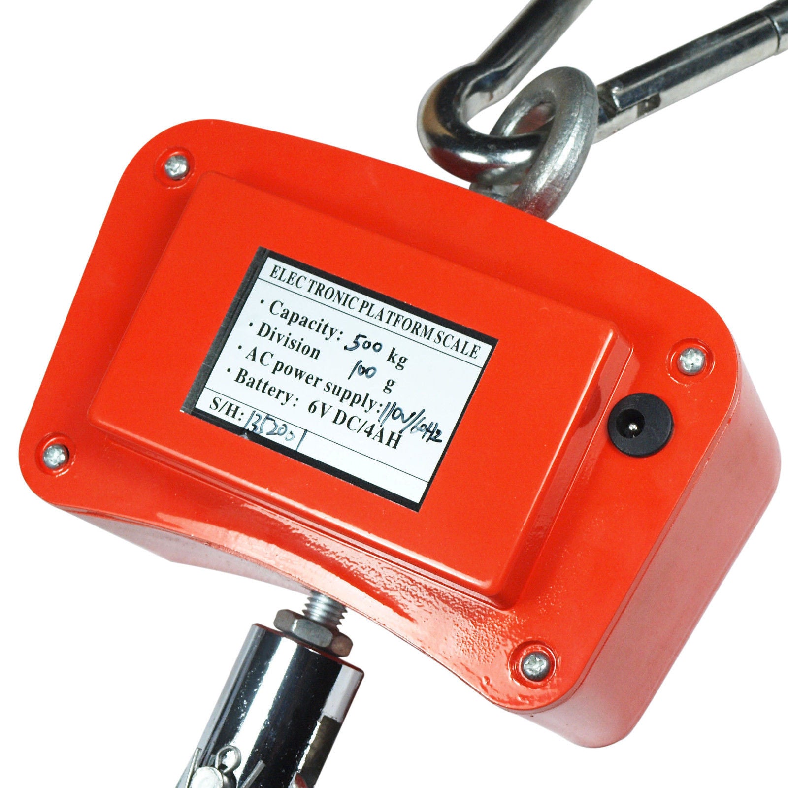 500 KG / 1100 LBS Digital Crane Scale Heavy Duty Industrial Hanging Sc ...